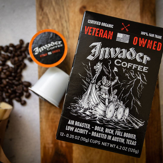 Drink like a hero with our Air roasted coffee. - Invader Coffee